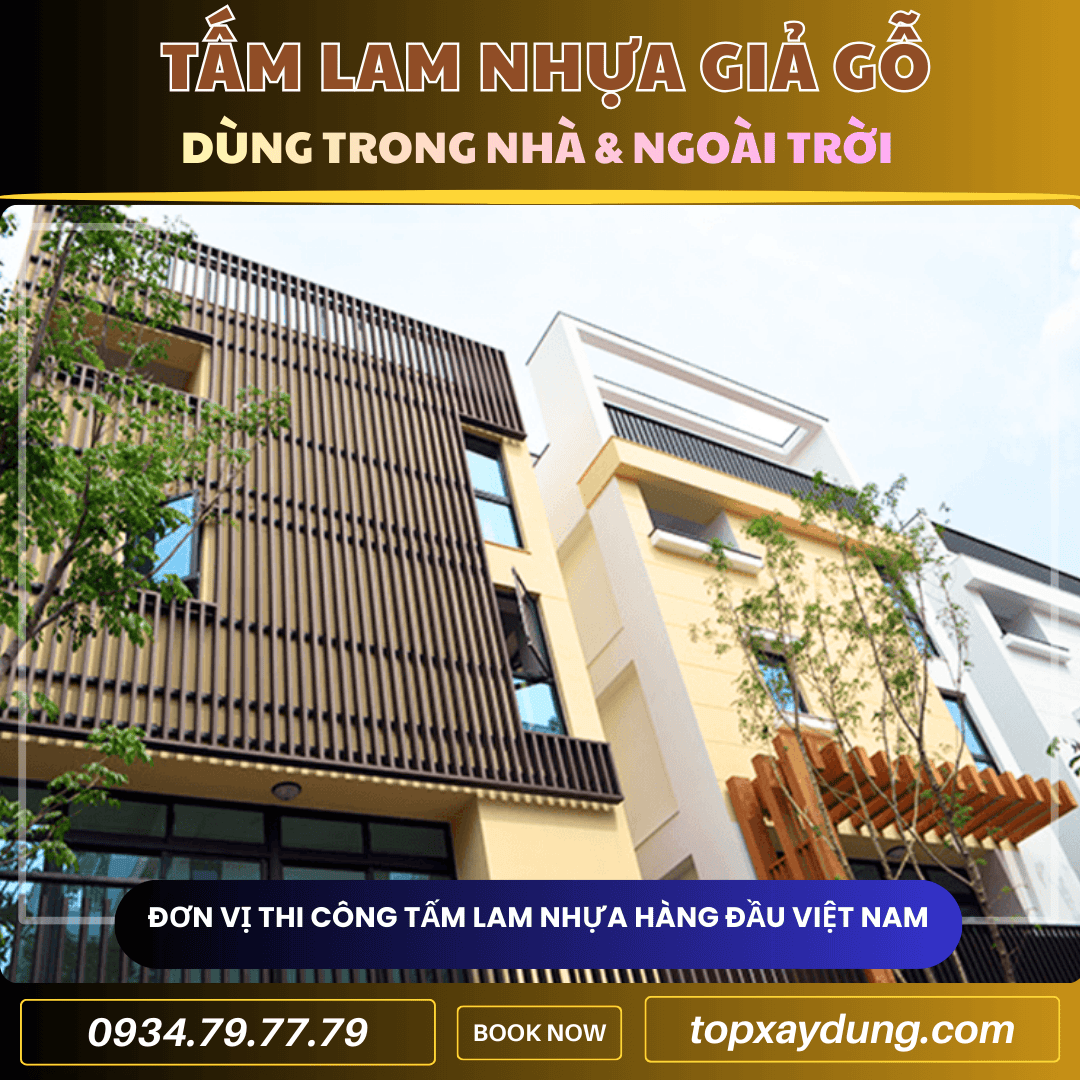 Thiết kế thi công Tấm Ốp Nhựa Lam Sóng Giả Gỗ ở Bình Chánh